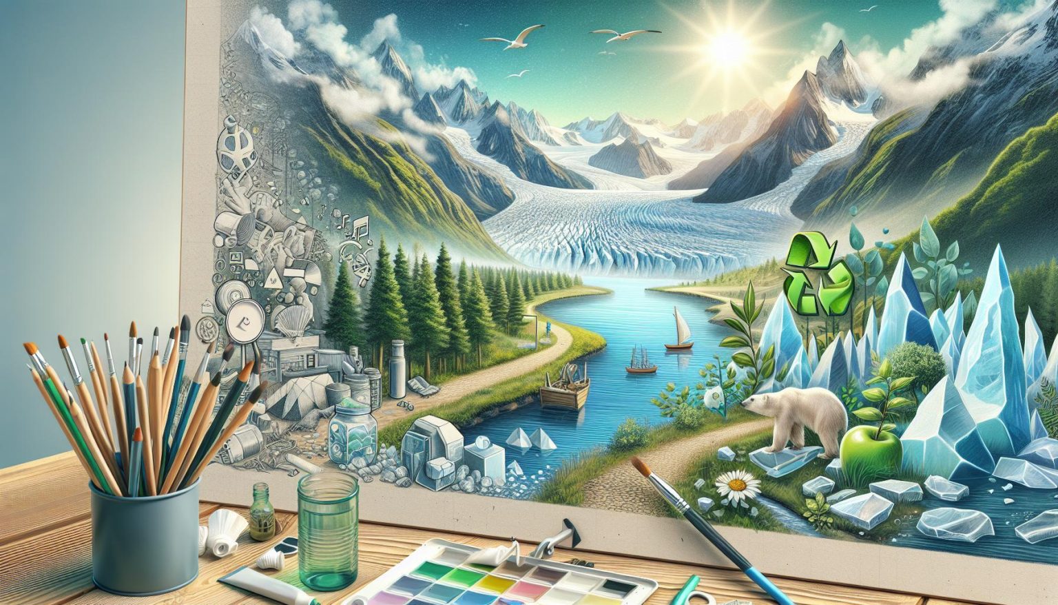 How To Draw A Glacier: Easy Step-by-Step Tutorial » Shortfall.blog