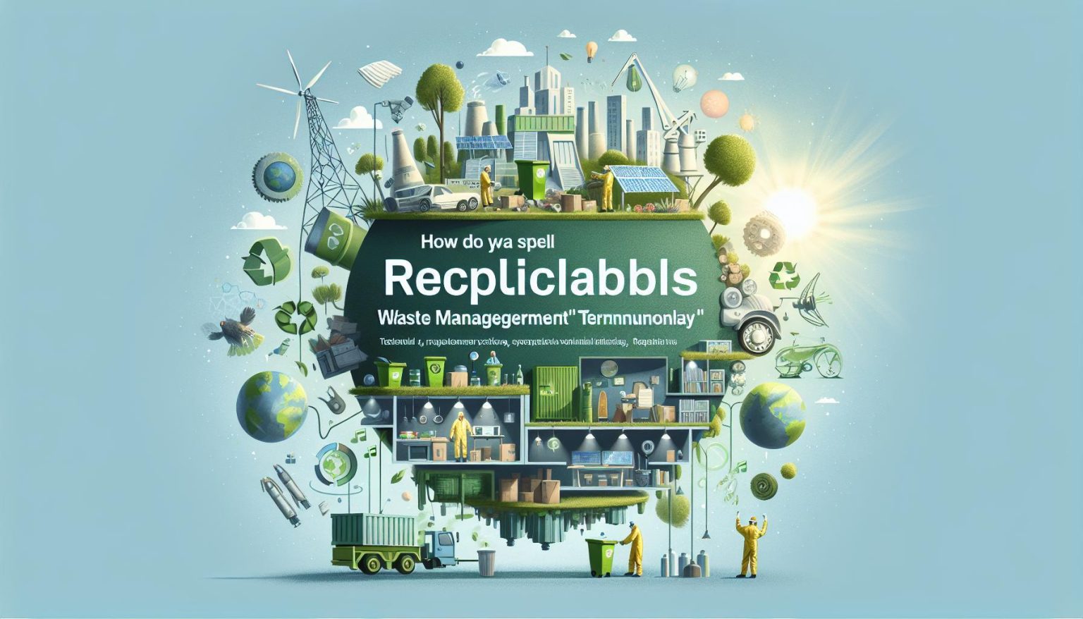 How Do You Spell Recyclables: Waste Management Terminology » Shortfall.blog